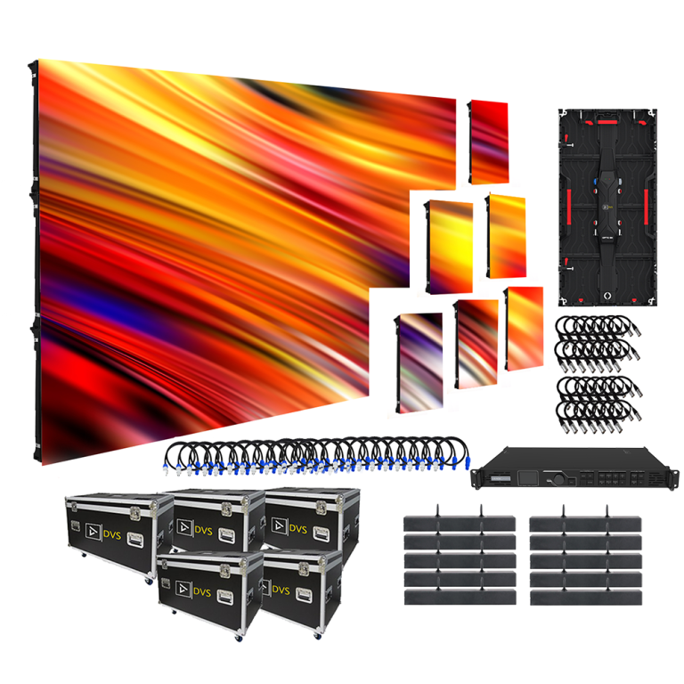 12x7-FT 3.9mm Wall Mount LED Video Wall Package - DVS LED