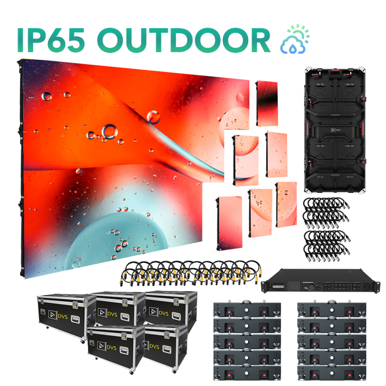 16x10-Ft 4.8mm Outdoor LED Video Wall Package - DVS LED